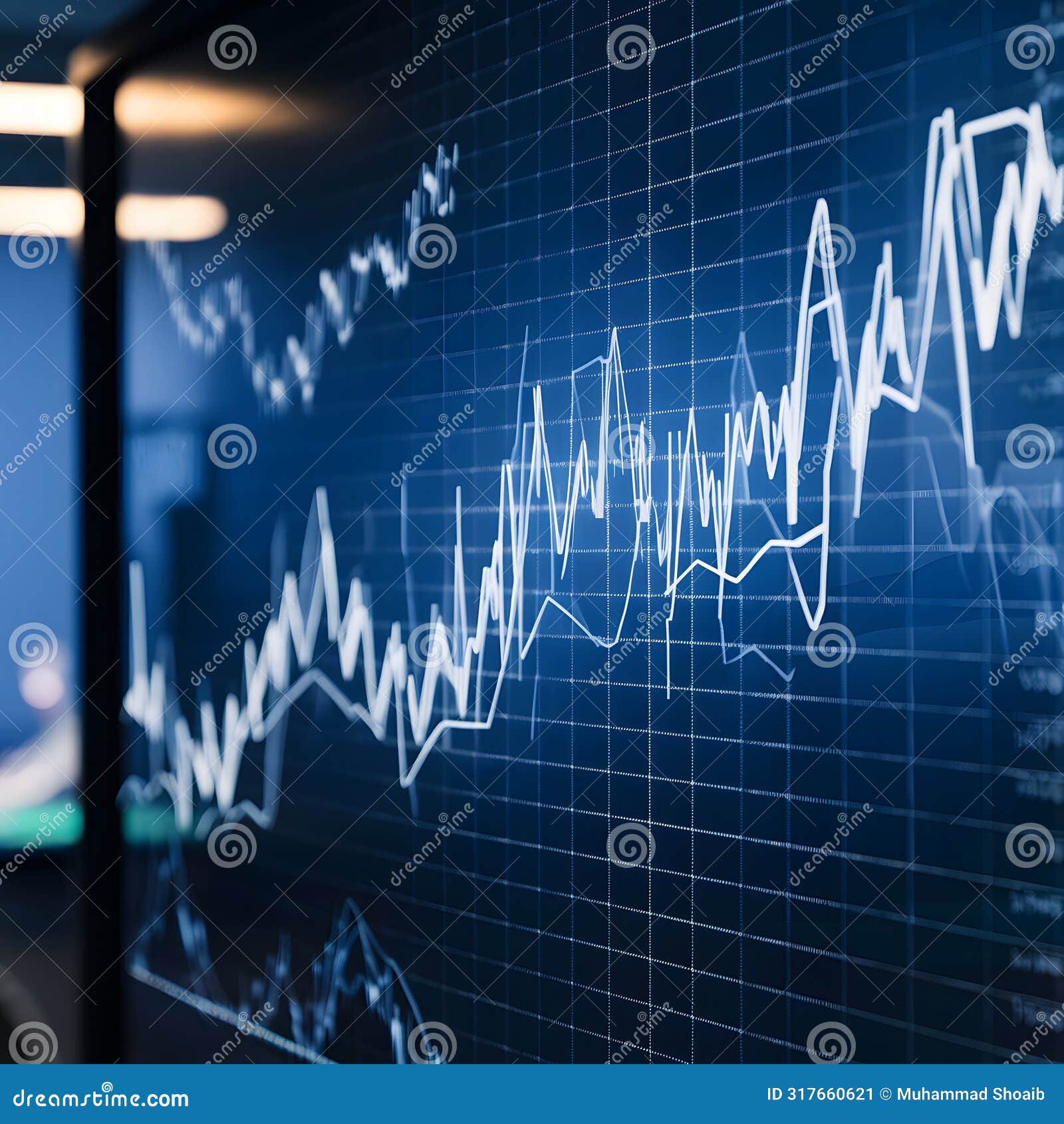 Dynamic Line Graphs on Digital Screen in Professional Setting with ...