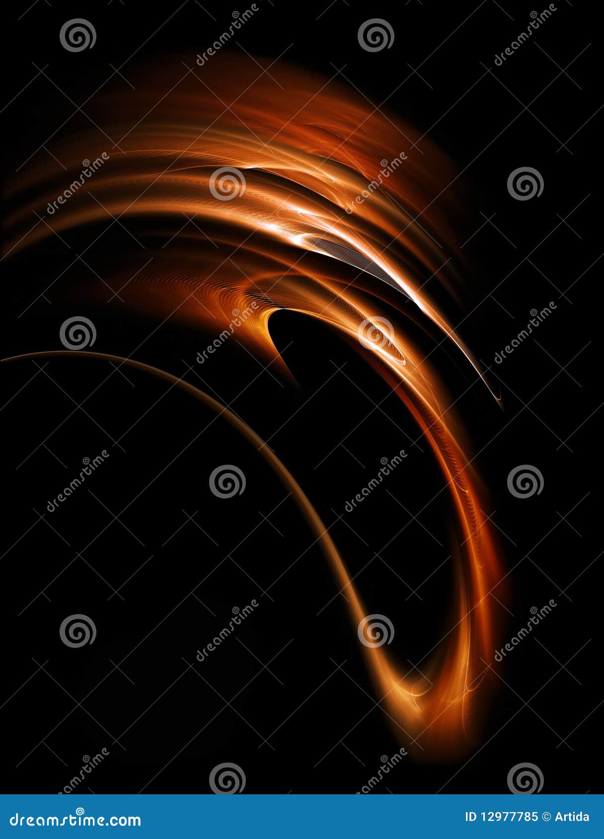 Dynamic Linear Fiery Red Motion, Rotation Stock Illustration ...
