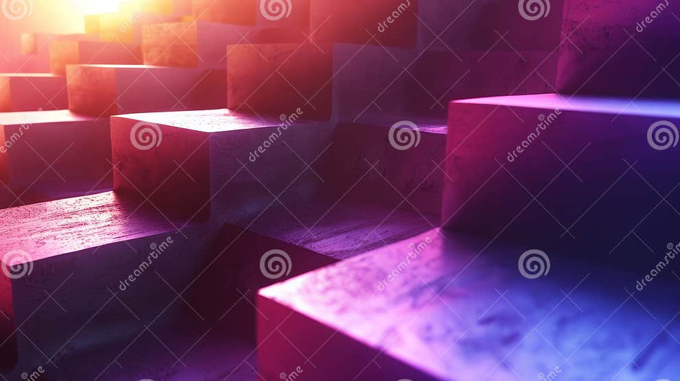 Dynamic Lines, Light, and Shadows in Unconventional Colors for Enhanced ...