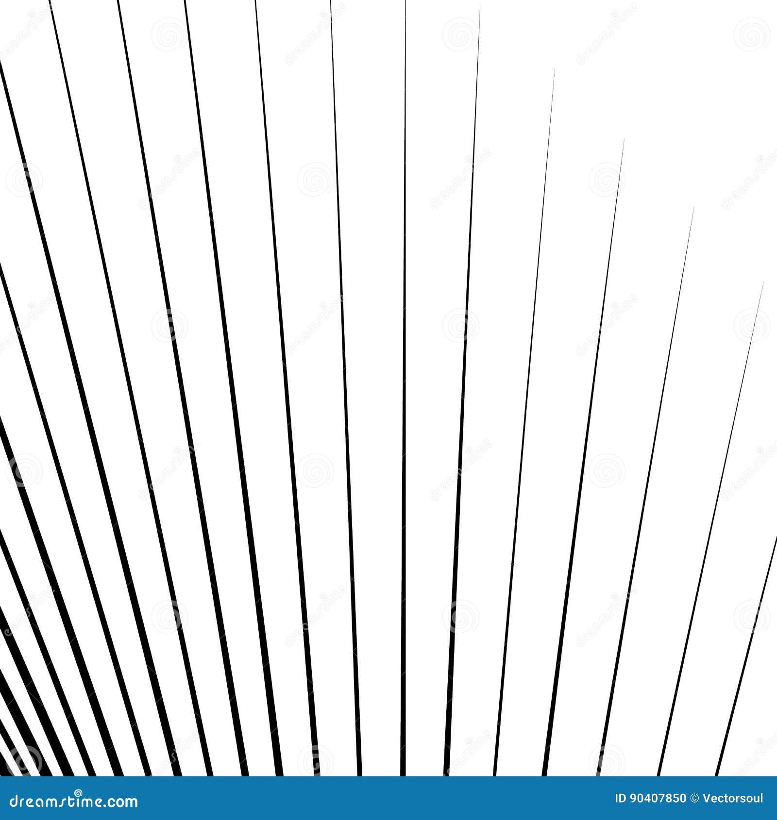 Dynamic Lines Pattern. Comic Lines Spreading from Corner. Starburst, Sunburst, Radial Lines ...