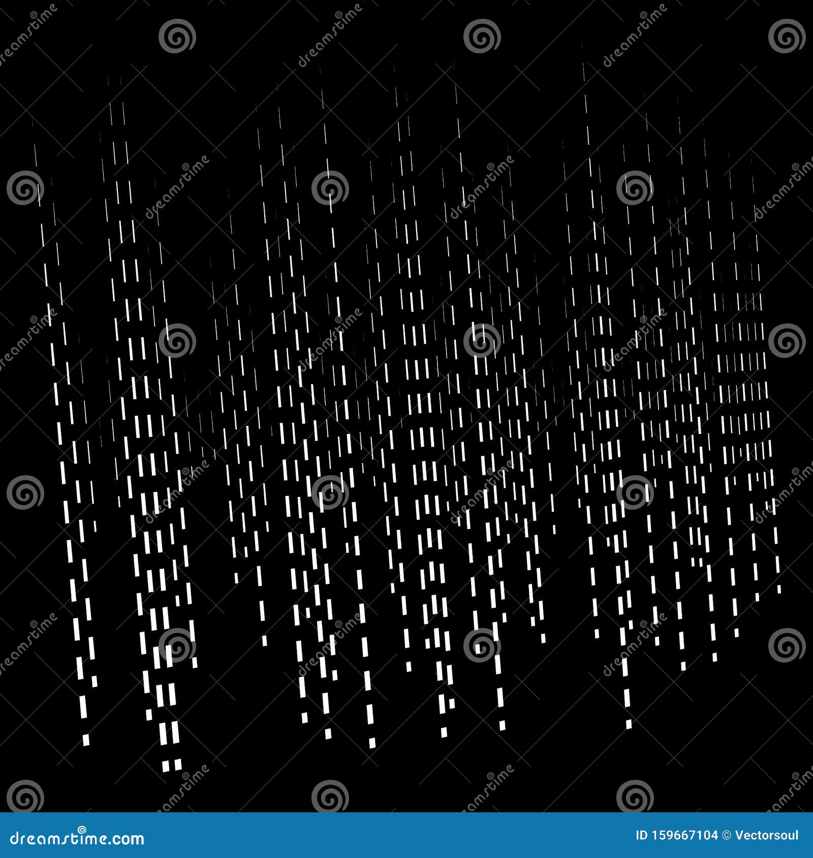 Dynamic Lines Pattern. Stripes Half-tone Element. Dashed, Segments ...