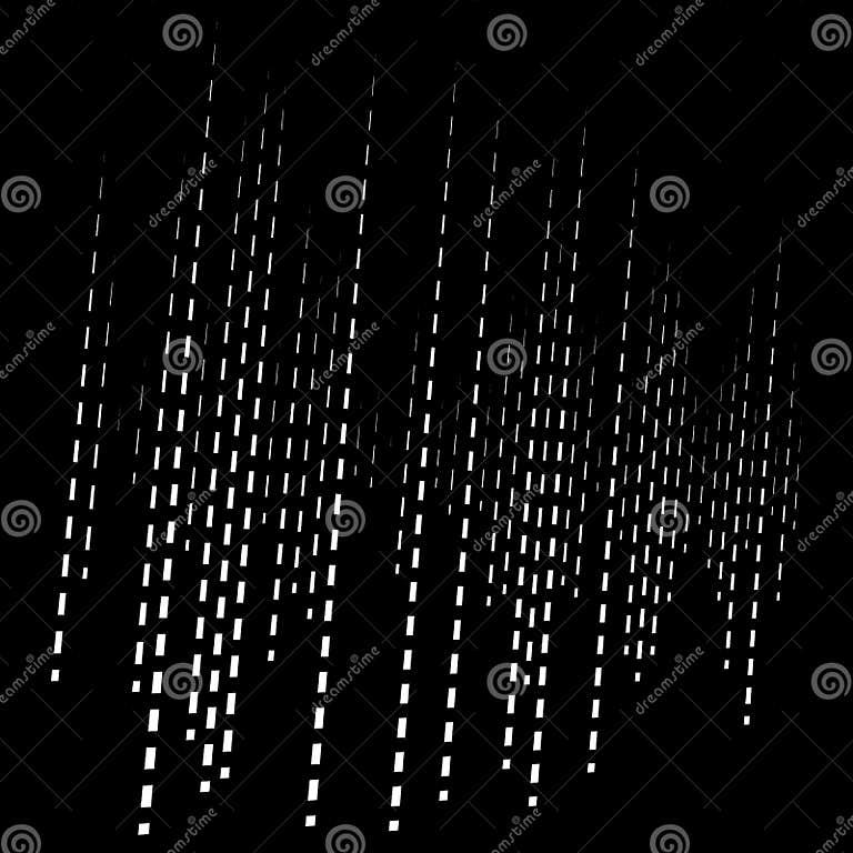 Dynamic Lines Pattern. Stripes Half-tone Element. Dashed, Segments ...