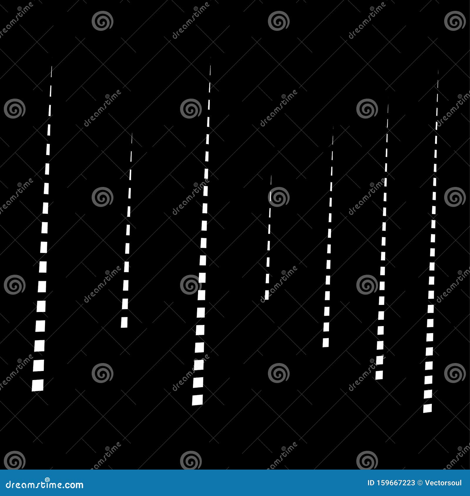 Dynamic Lines Pattern. Stripes Half-tone Element. Dashed, Segments ...