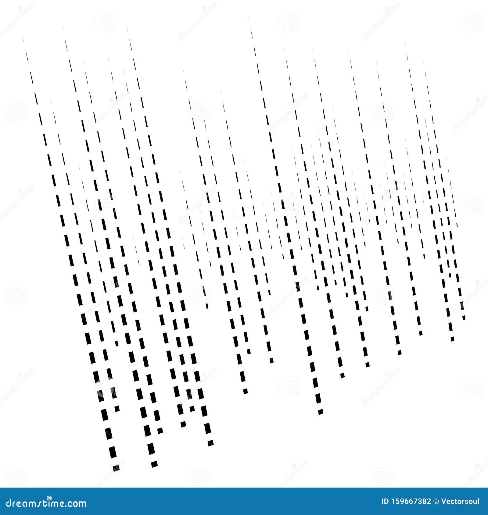 Dynamic Lines Pattern. Stripes Half-tone Element. Dashed, Segments ...