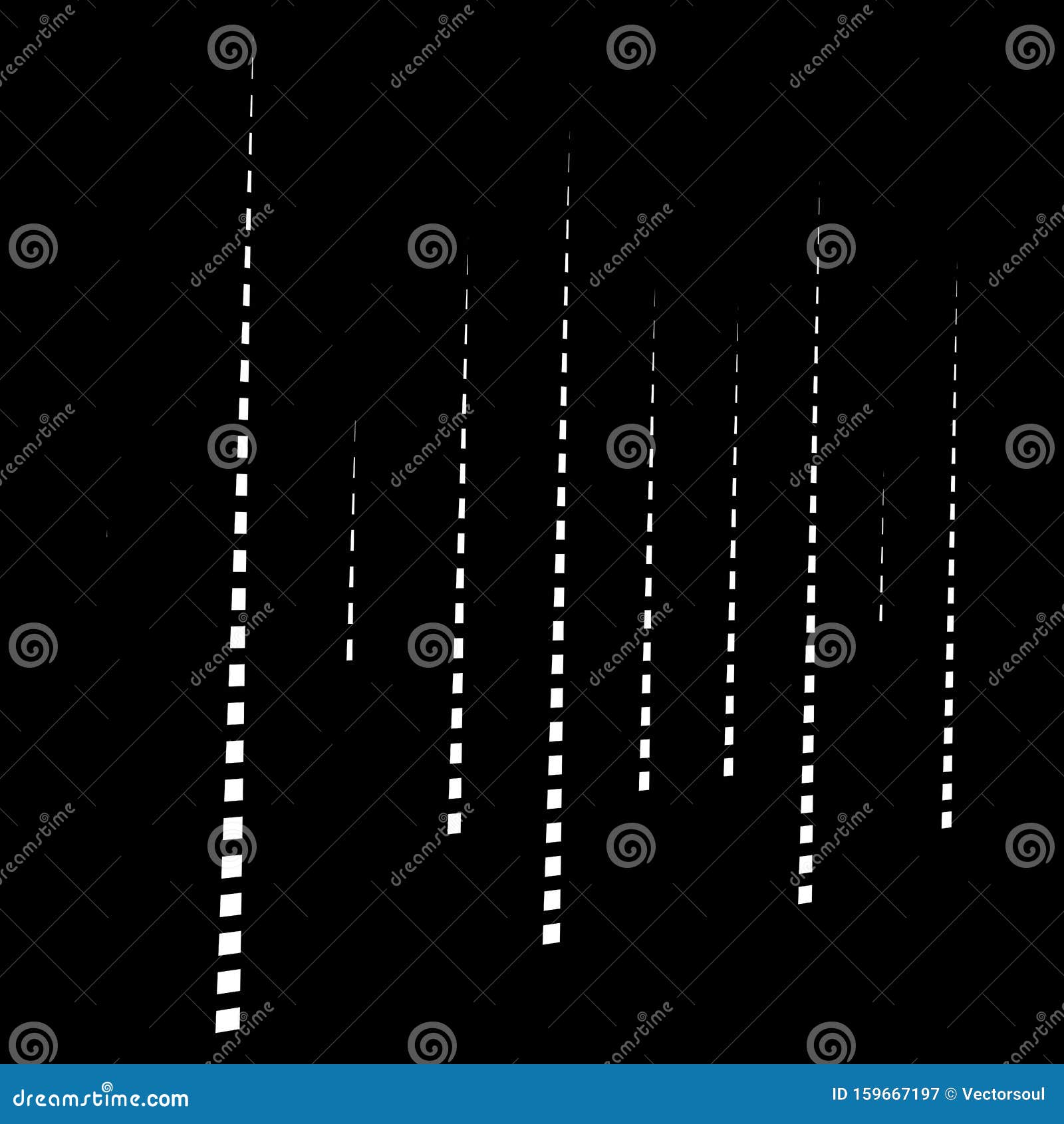 Dynamic Lines Pattern. Stripes Half-tone Element. Dashed, Segments ...