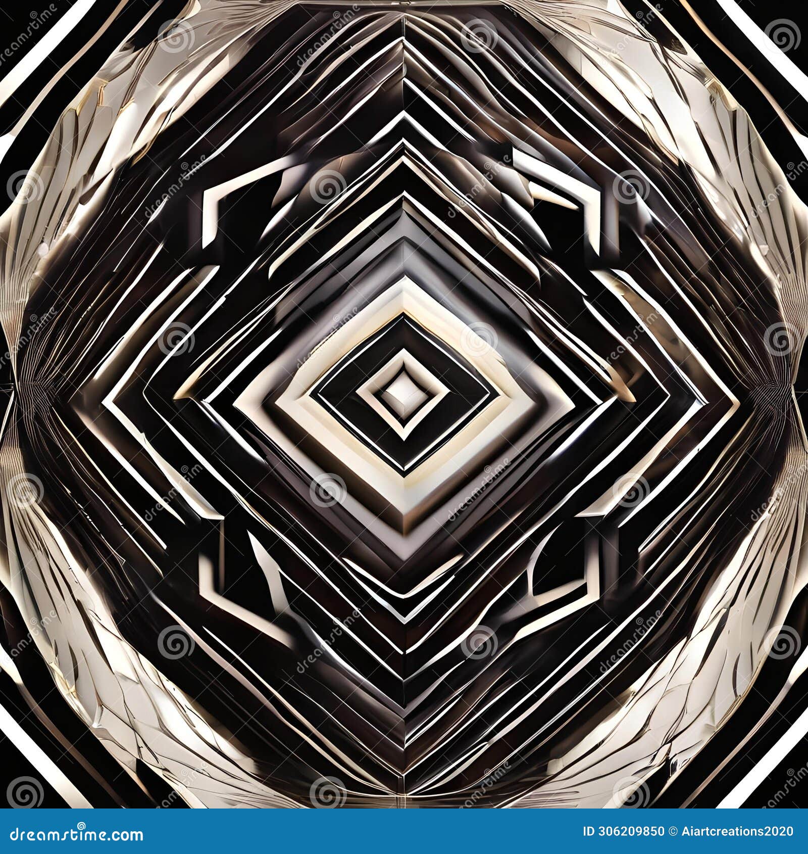 Dynamic Lines and Shapes Converging into a Central Focal Point with ...