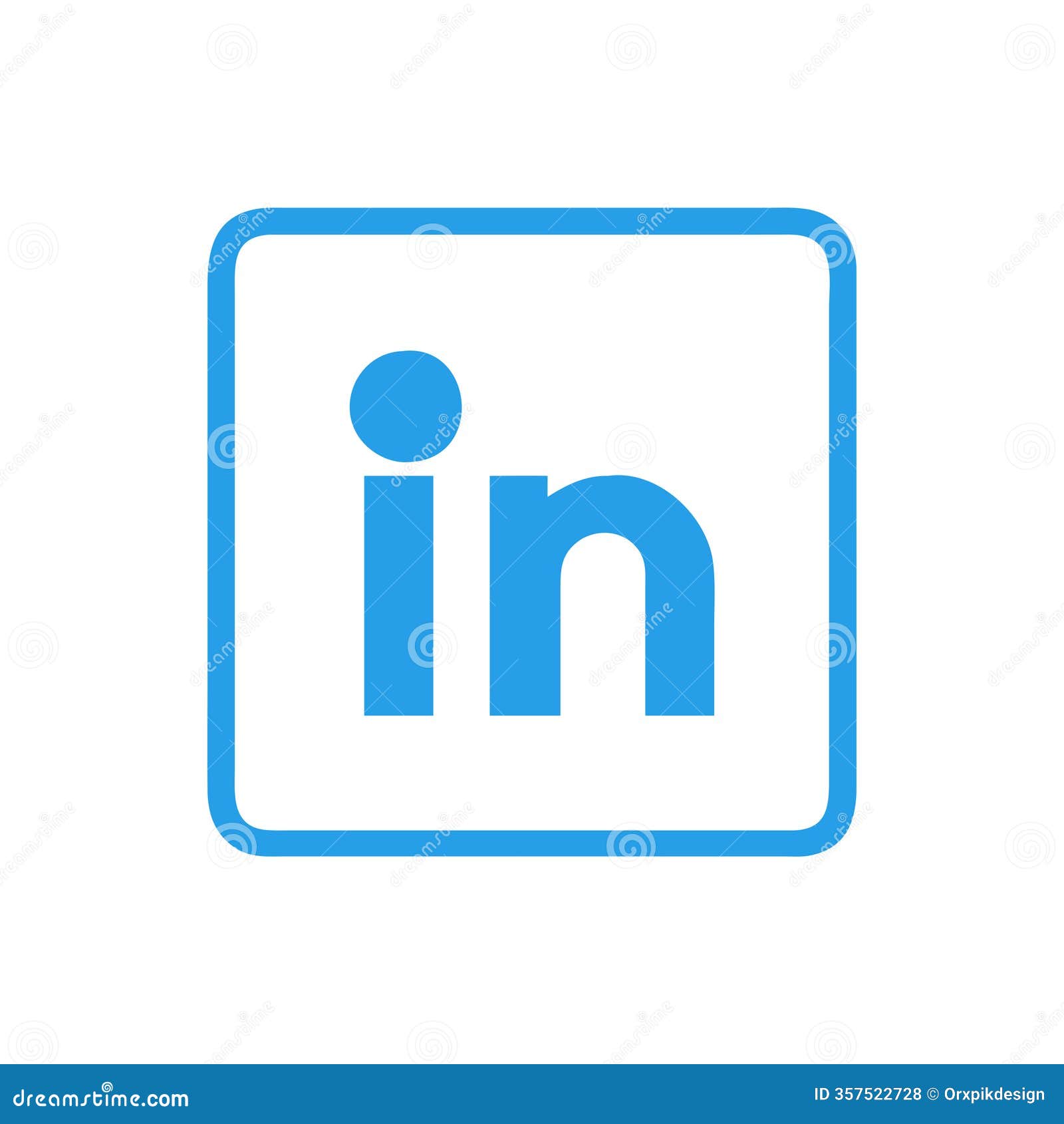 Dynamic LinkedIn Symbol Illustration Stock Illustration - Illustration ...