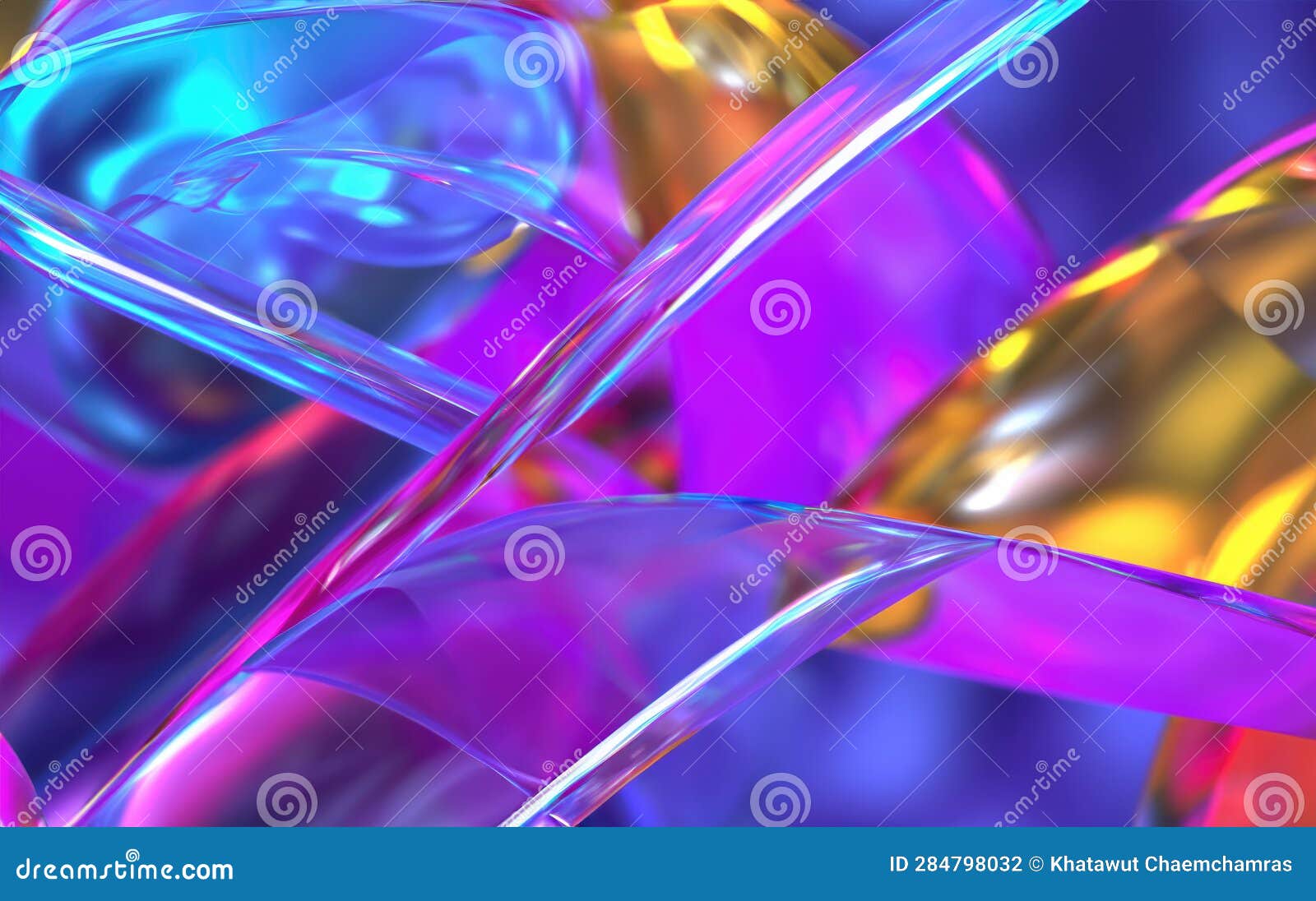 Dynamic Liquid Motion in Translucent Glass, Futuristic 3D Render ...