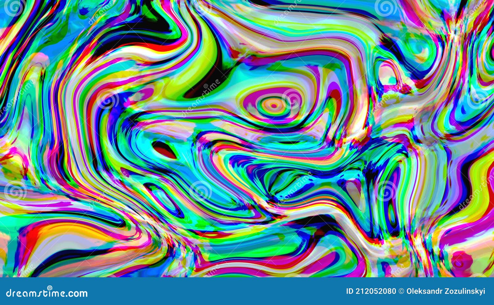 Dynamic Liquid Rainbow Concept Art Fluid Water Stock Footage - Video of ...