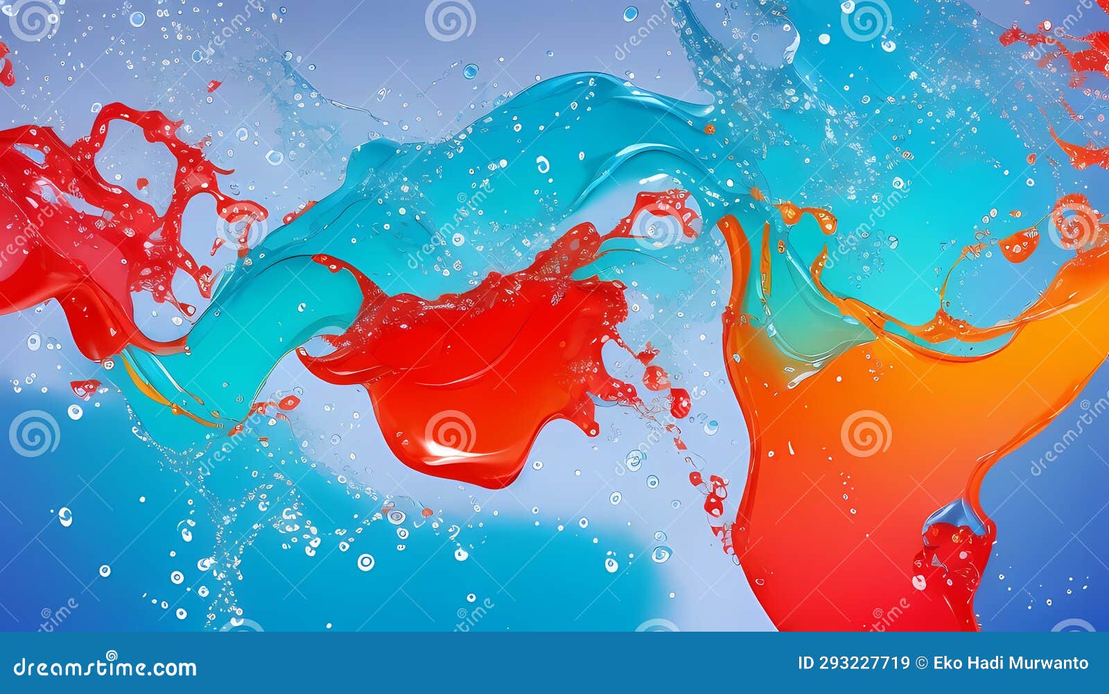 Dynamic Liquid Splash: Vibrant Colors for Energetic PowerPoint ...
