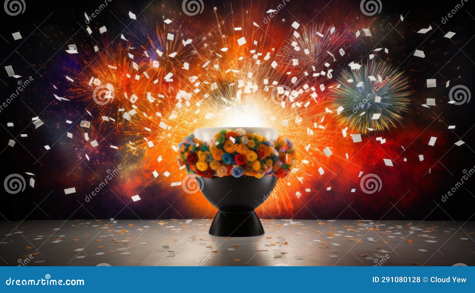 Dynamic and Lively Raffle Backdrop Stock Illustration - Illustration of ...