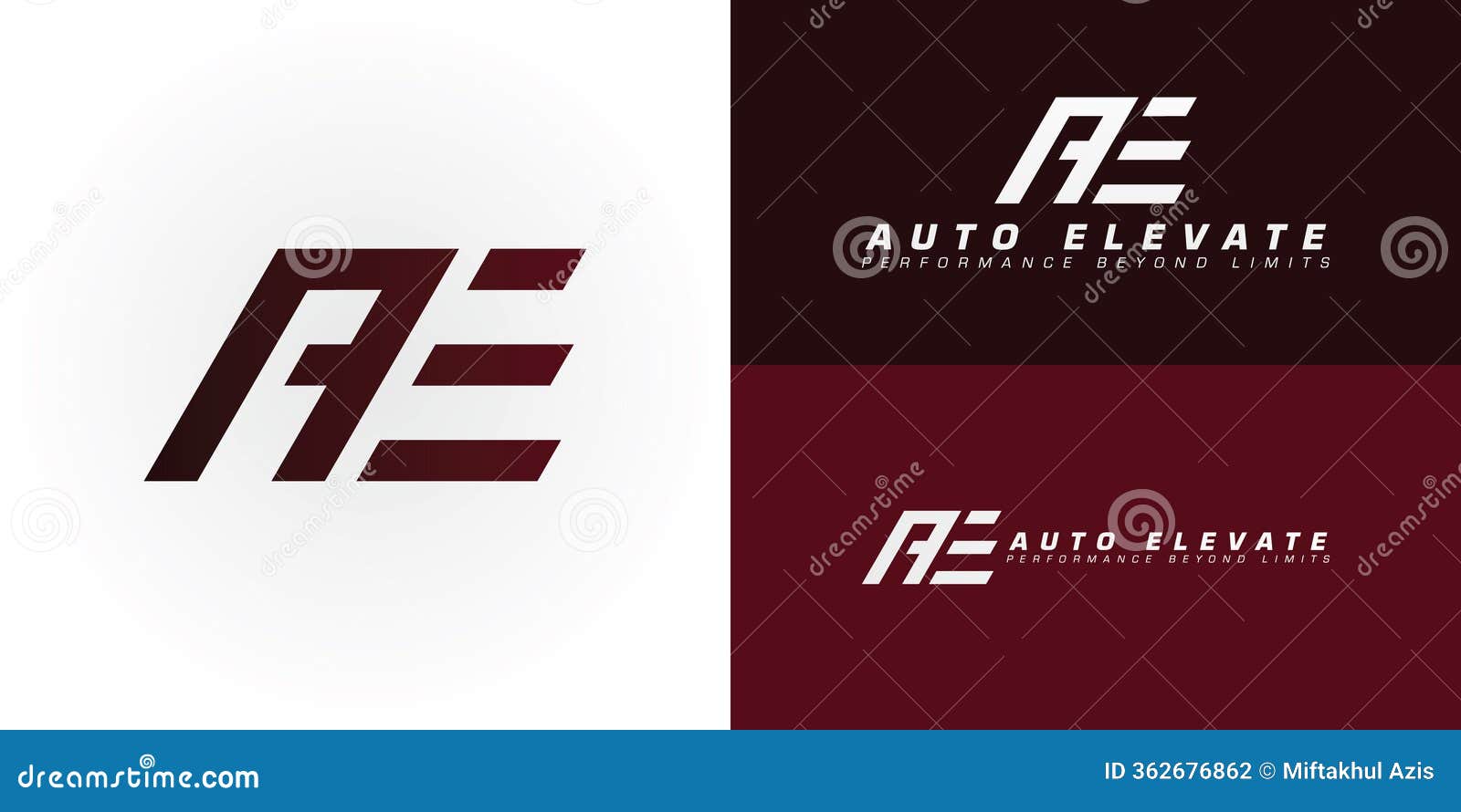 The Dynamic Logo Design Features the Initials AE Creatively Integrated ...