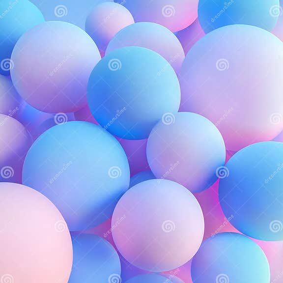 A Dynamic, Luminous Display of Colorful Spheres. Stock Photo - Image of ...