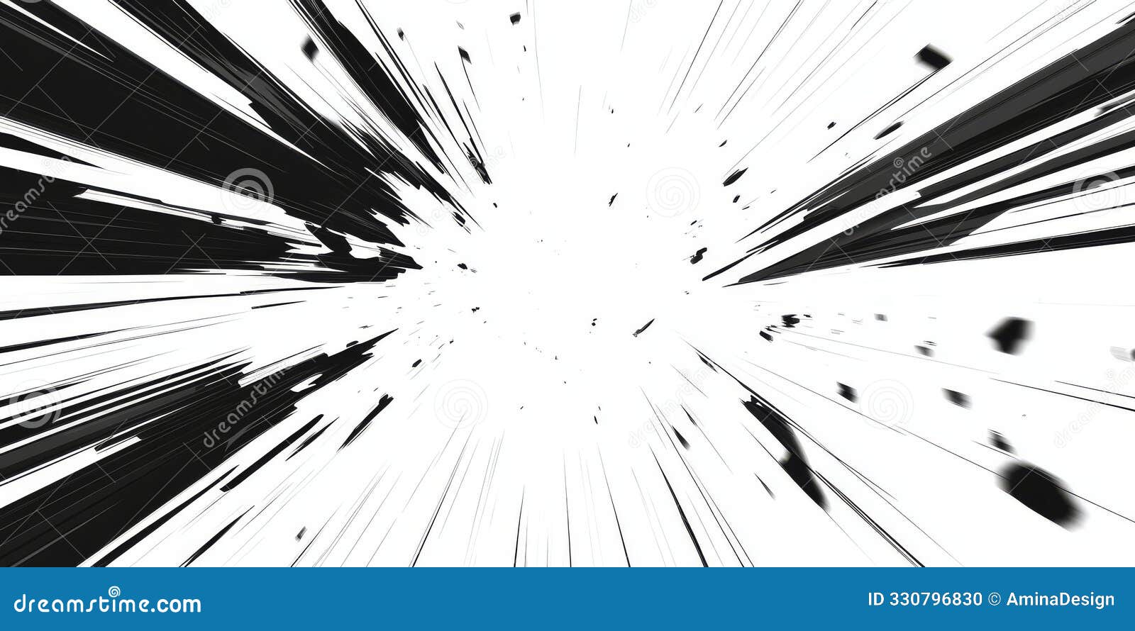 This Is A Dynamic Manga Motion Background Featuring An Explosive Energy ...
