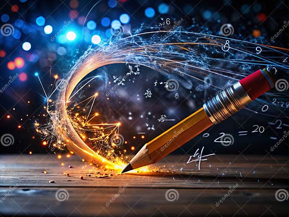 Dynamic Math Formulas in Motion a Long Exposure Capturing Creative ...