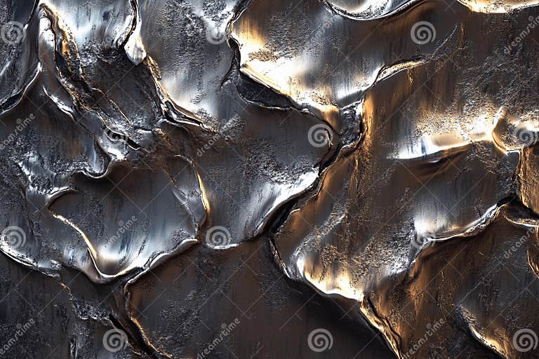 Dynamic Metal Relief with Intricate Textures Capturing Fluidity and ...