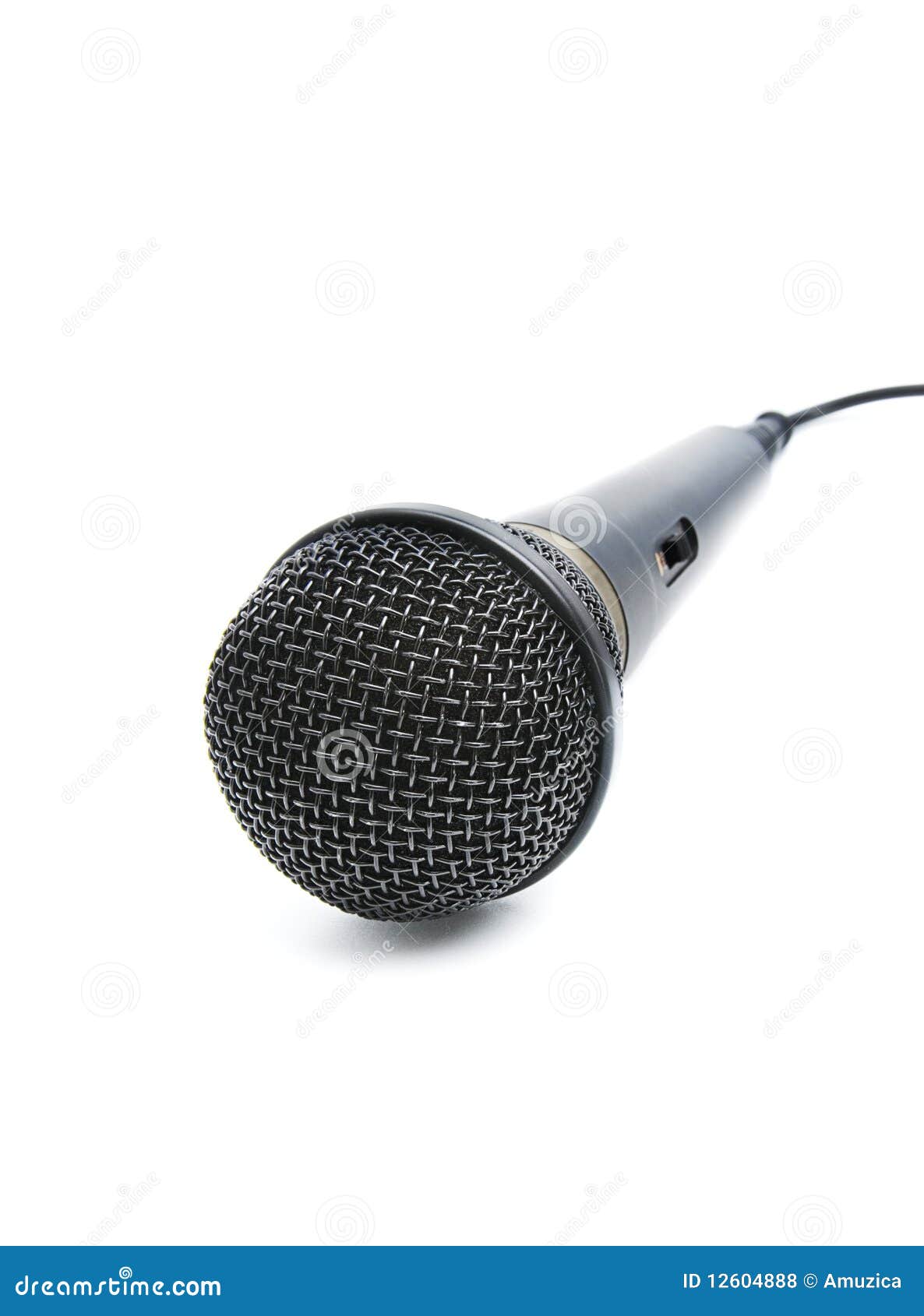 A dynamic mic stock photo. Image of performance, voice - 12604888