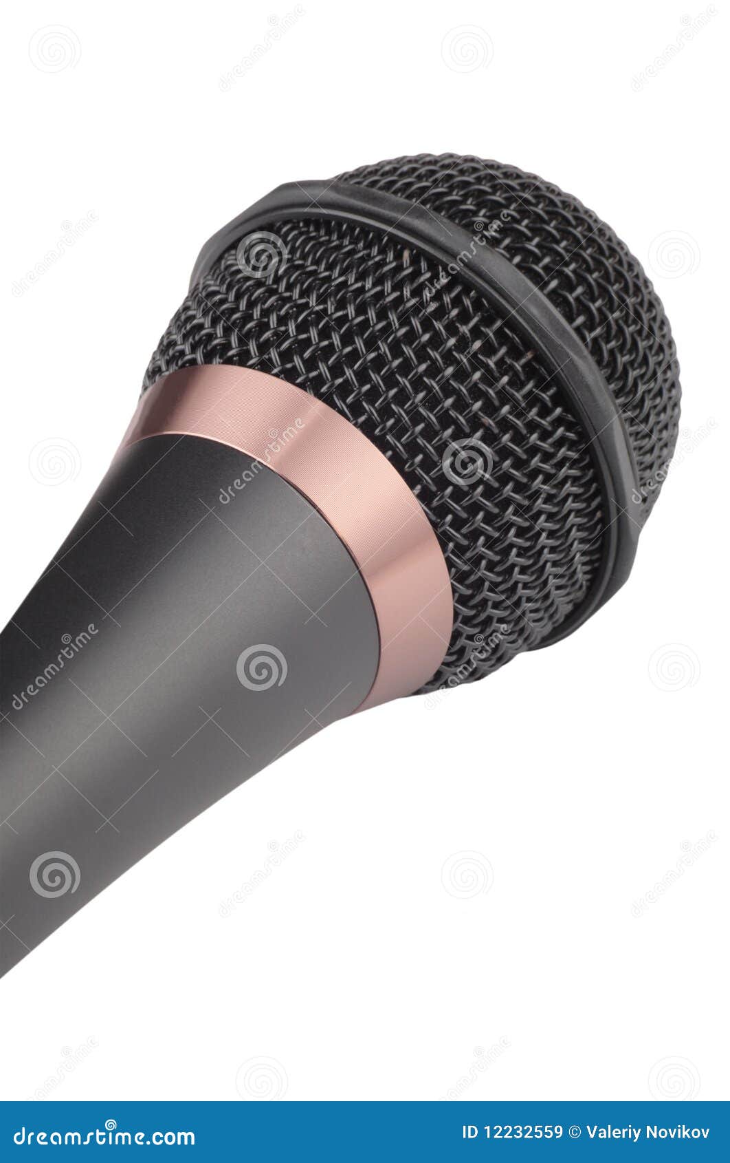 Dynamic Microphone Isolated Stock Image - Image of jazz, mesh: 12232559