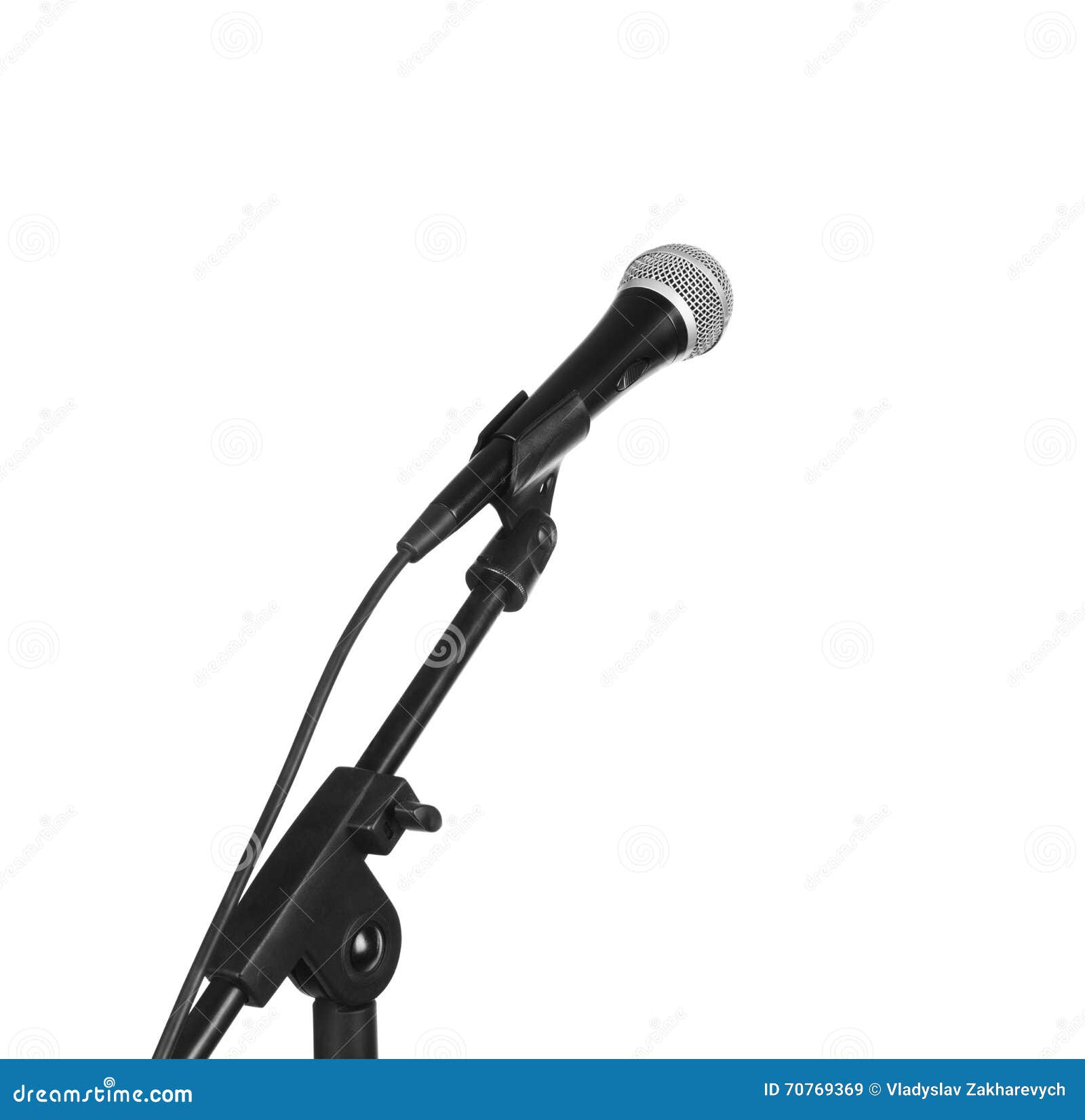 Dynamic microphone stock image. Image of broadcast, multimedia - 70769369