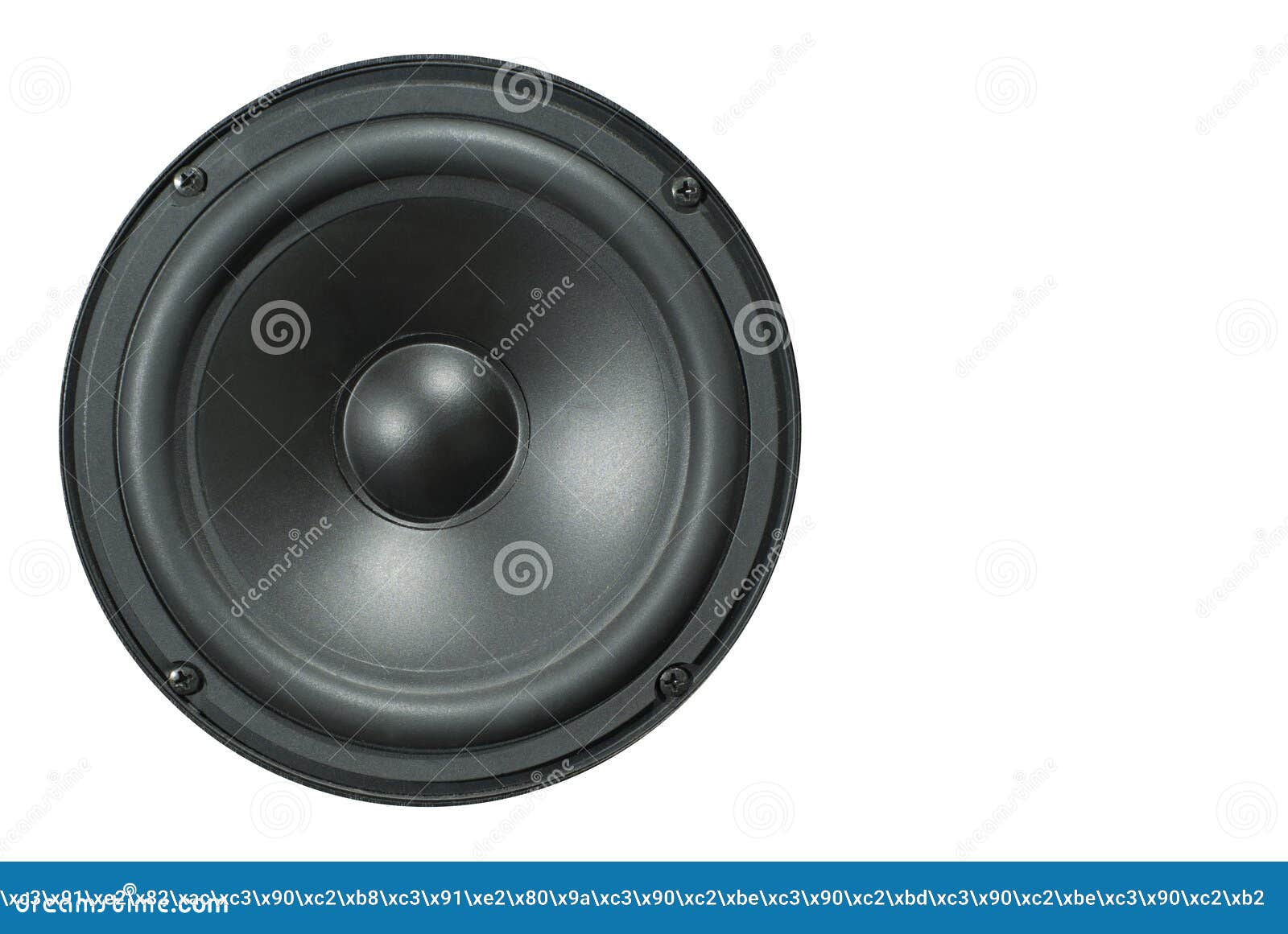Dynamic Midrange Speaker Isolated Stock Photo - Image of coneshaped ...