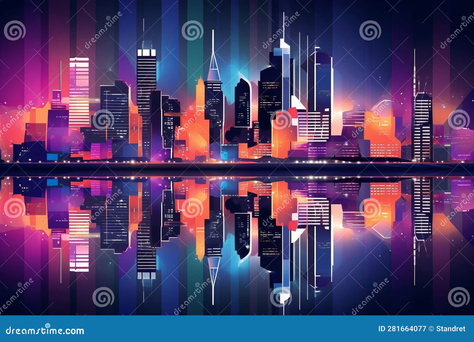 Dynamic and Modern Vector of Cityscape. Beautiful Illustration Picture ...