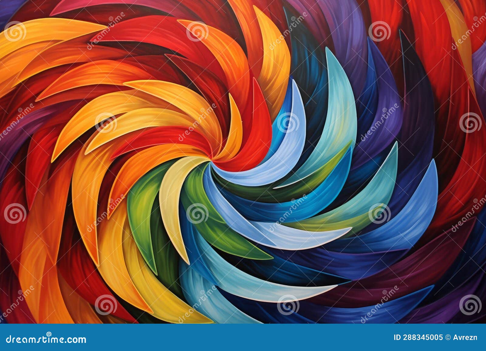 Whirling Patterns of Vibrant Colors Mesmerize As they Spin Outward ...