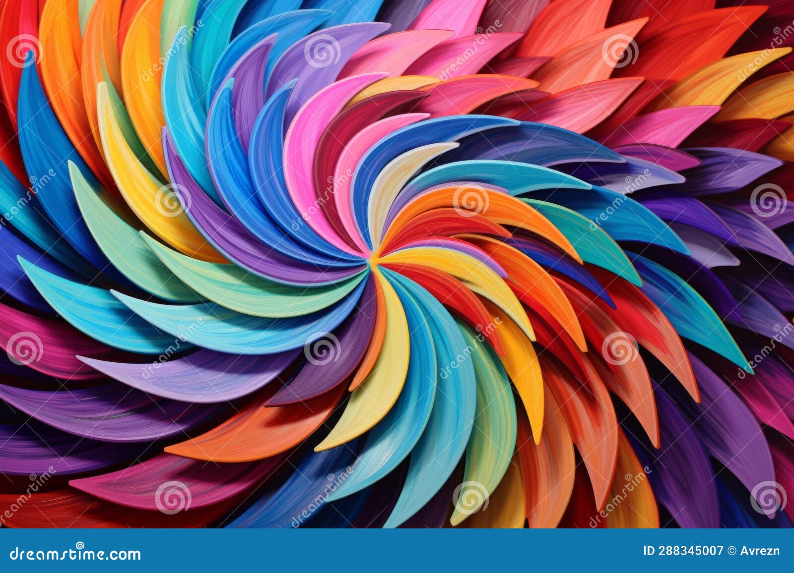 Whirling Patterns of Vibrant Colors Mesmerize As they Spin Outward ...
