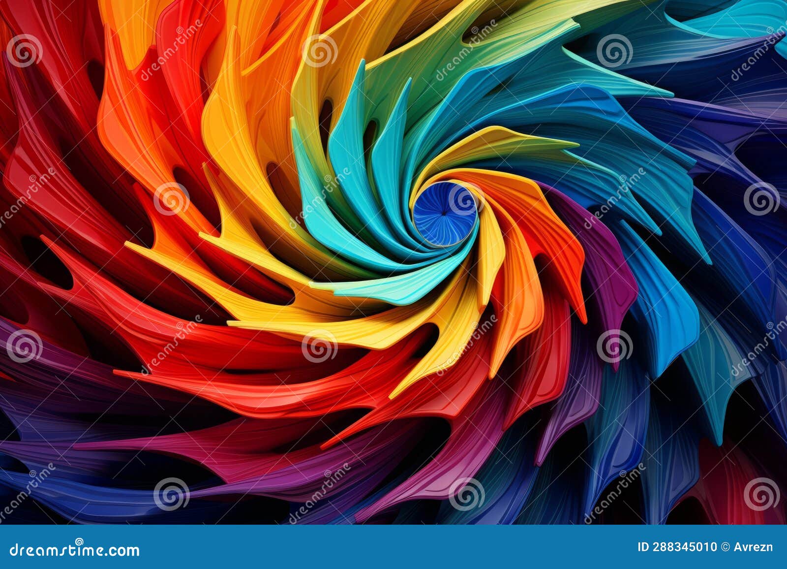 Whirling Patterns of Vibrant Colors Mesmerize As they Spin Outward ...