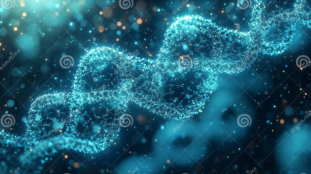 Dynamic Molecular Structure Representing Genetic Information Flow Stock ...