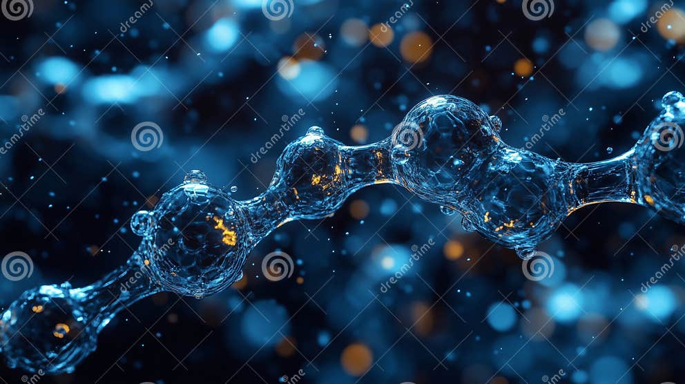 Dynamic Molecule Formation in Liquid with Vivid Bubbles and Light Stock ...