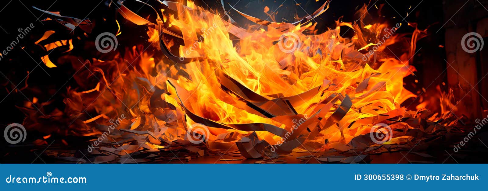 Dynamic Movement of Burning Paper Caught in a Whirlwind, with the Edges ...