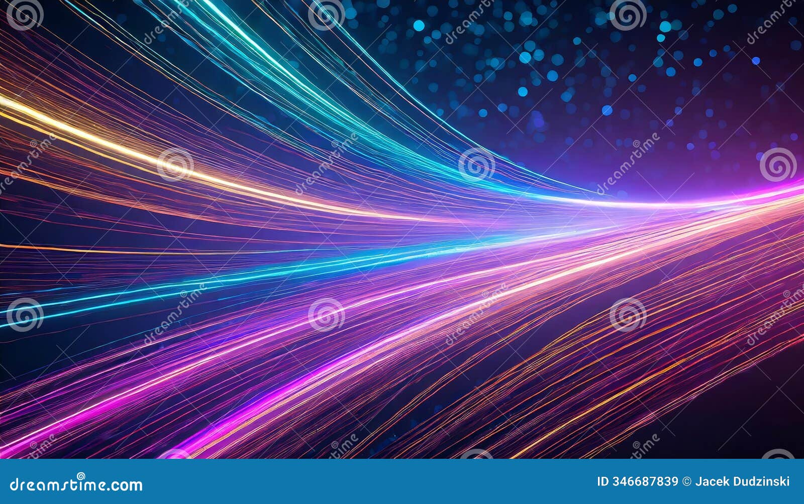 Dynamic Neon Fiber Optic Lines Abstract Texture Background Featuring ...