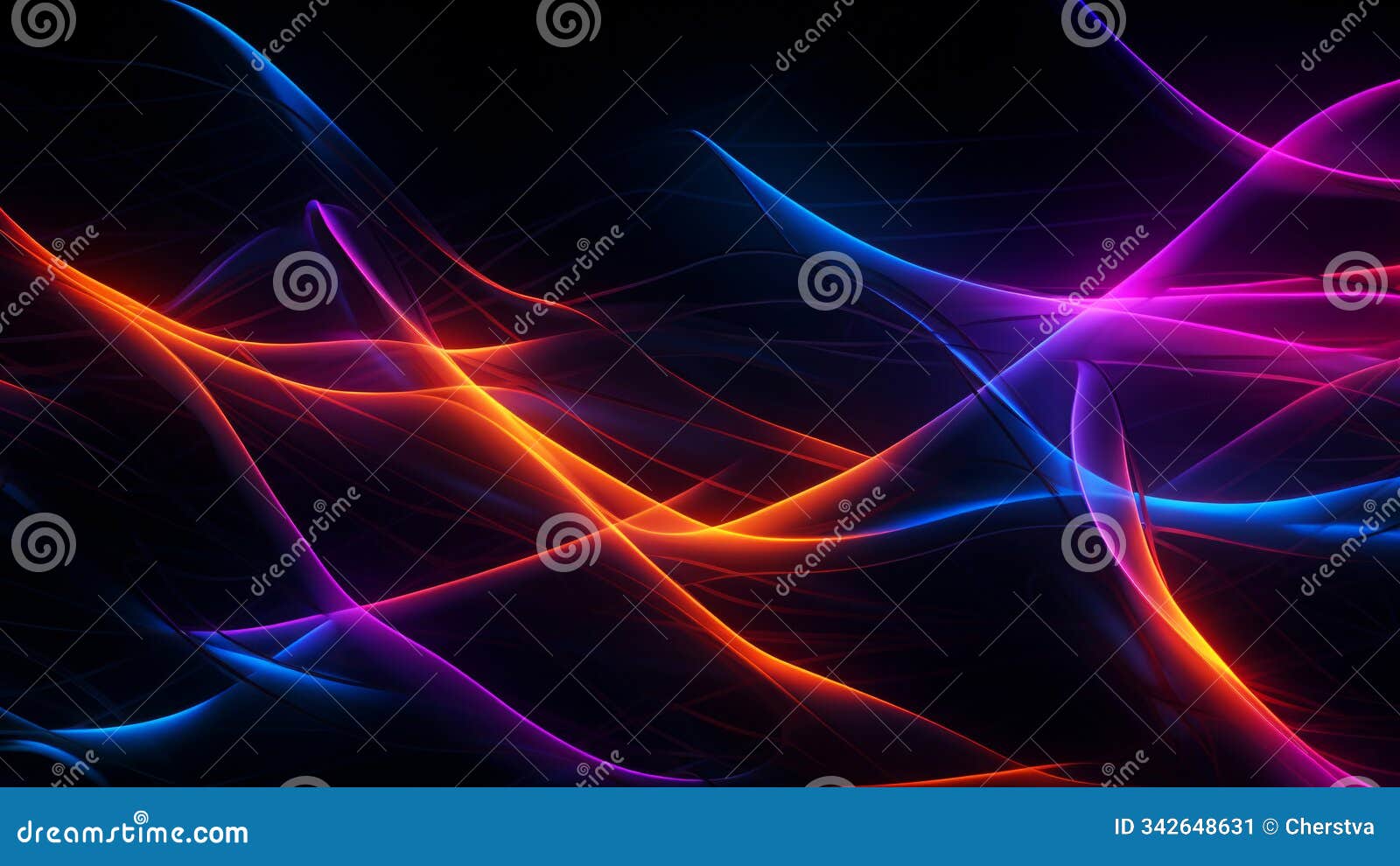 Dynamic Neon Light Waves Royalty-Free Stock Photo | CartoonDealer.com ...