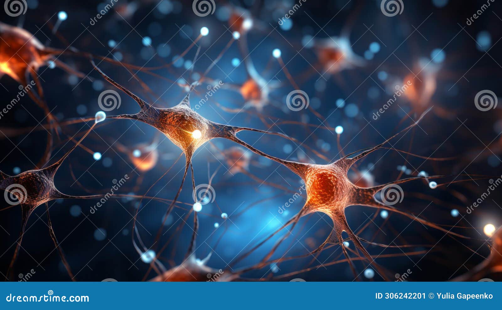A Dynamic Neural Network Pattern, Symbolizing the Complexity of Brain Function and Neuroscience ...
