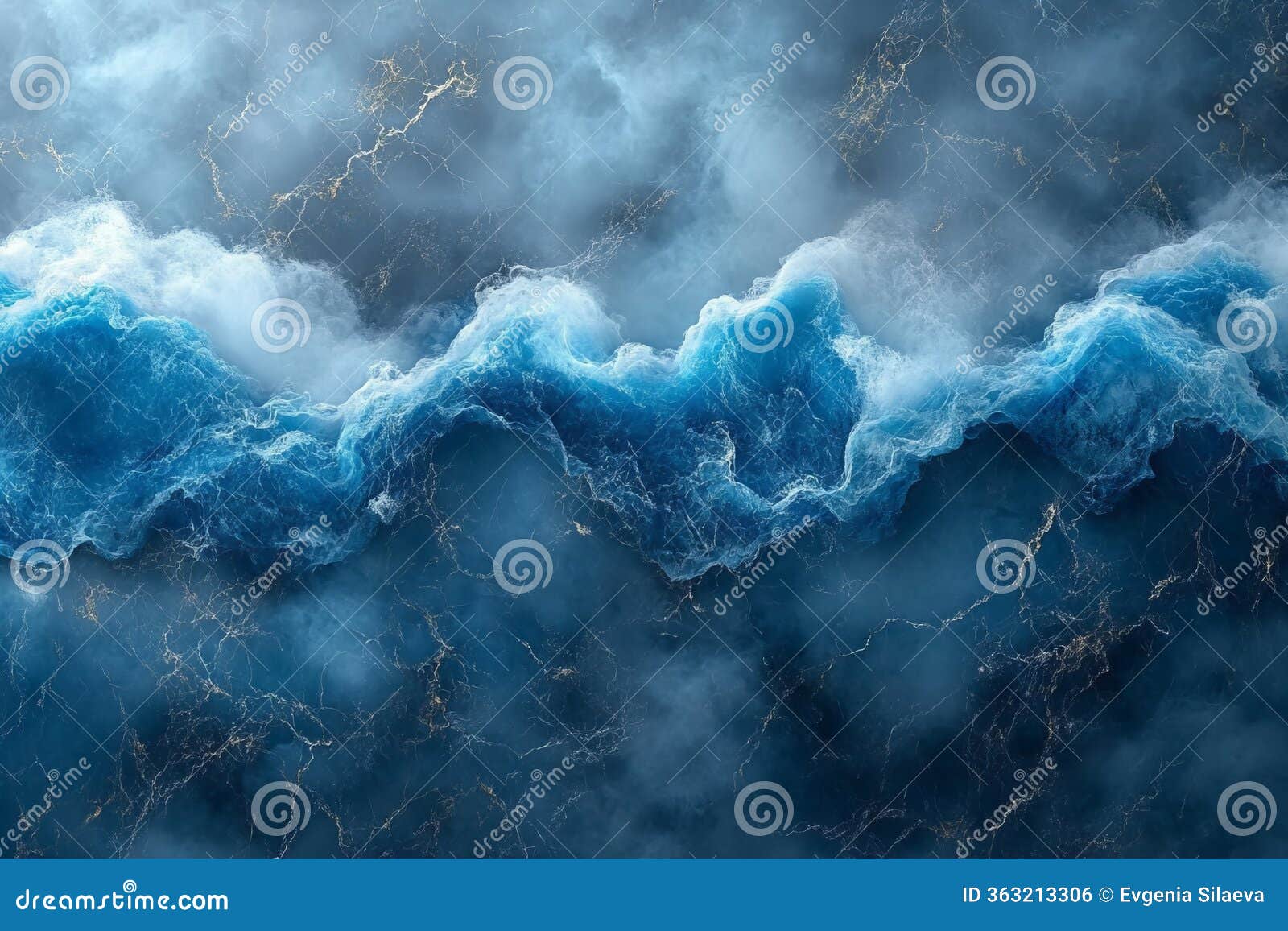 Dynamic Ocean Wave. High Resolution Action Shot Of A Sea Wave With Foam ...