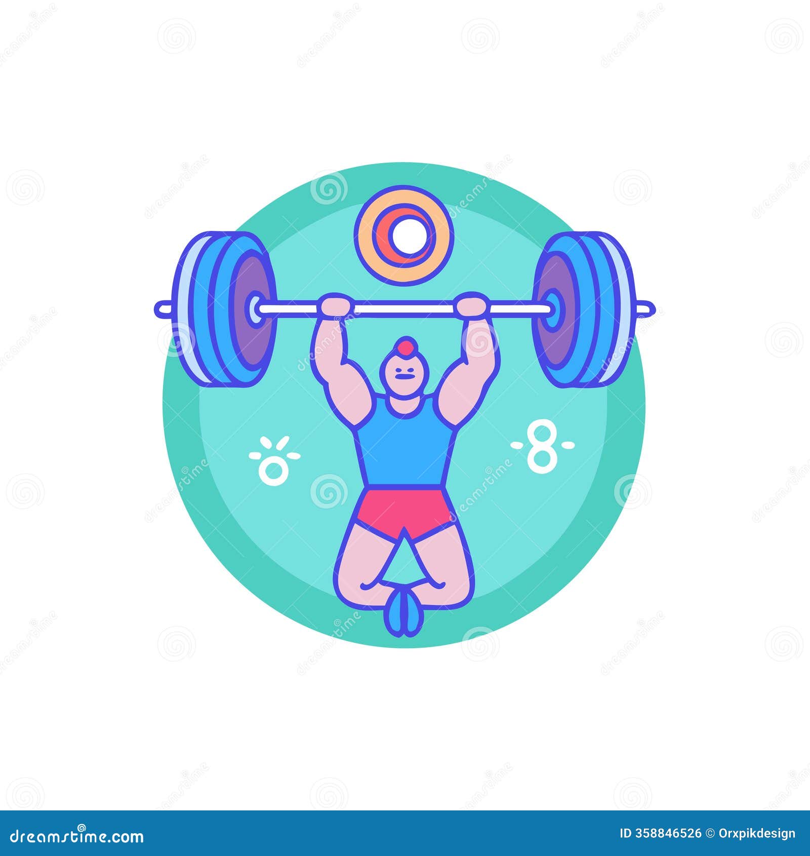 Olympic Lifting Technique Plates Icon Royalty-Free Stock Image ...