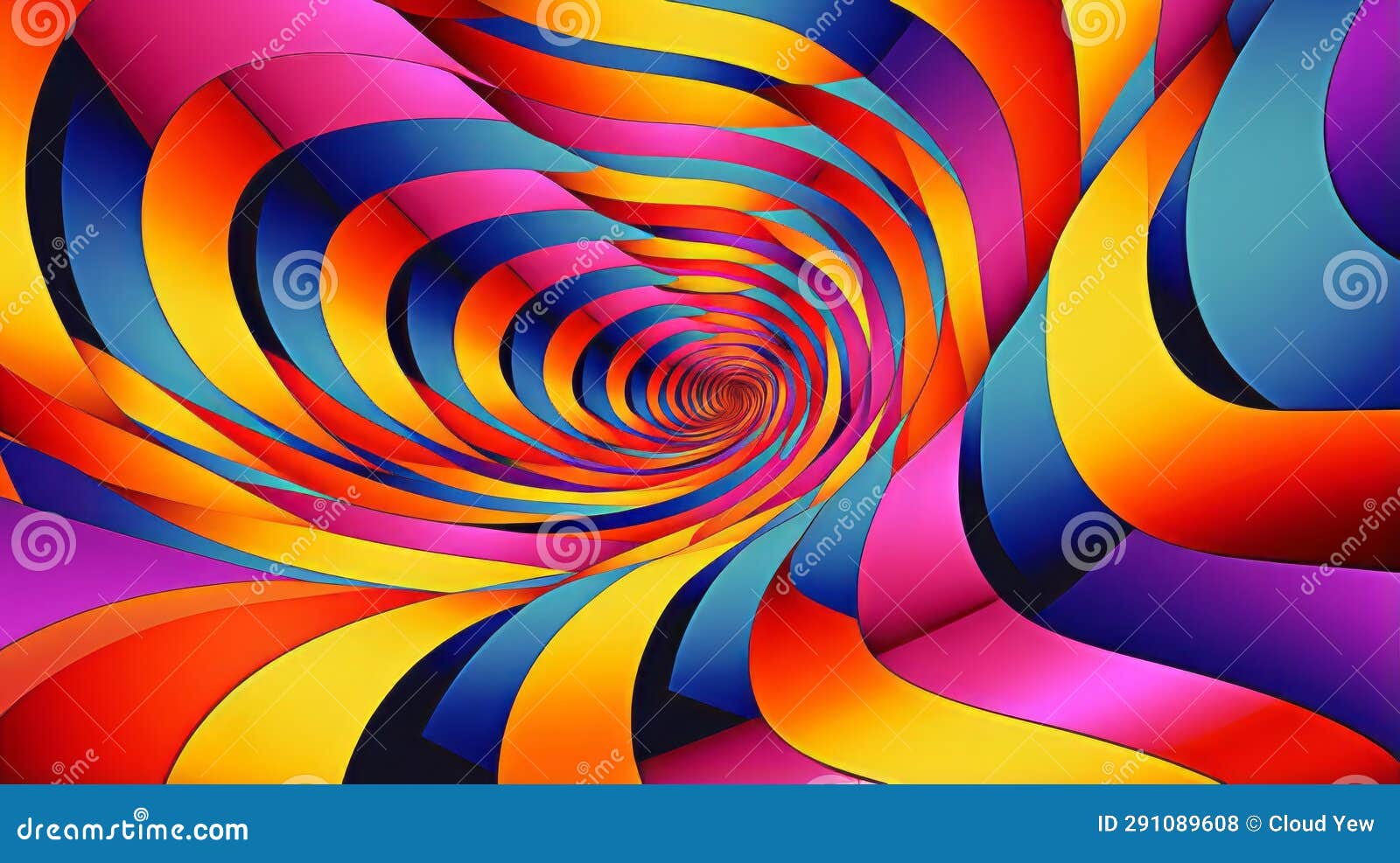 Dynamic Op art illusion stock illustration. Illustration of psychedelic ...