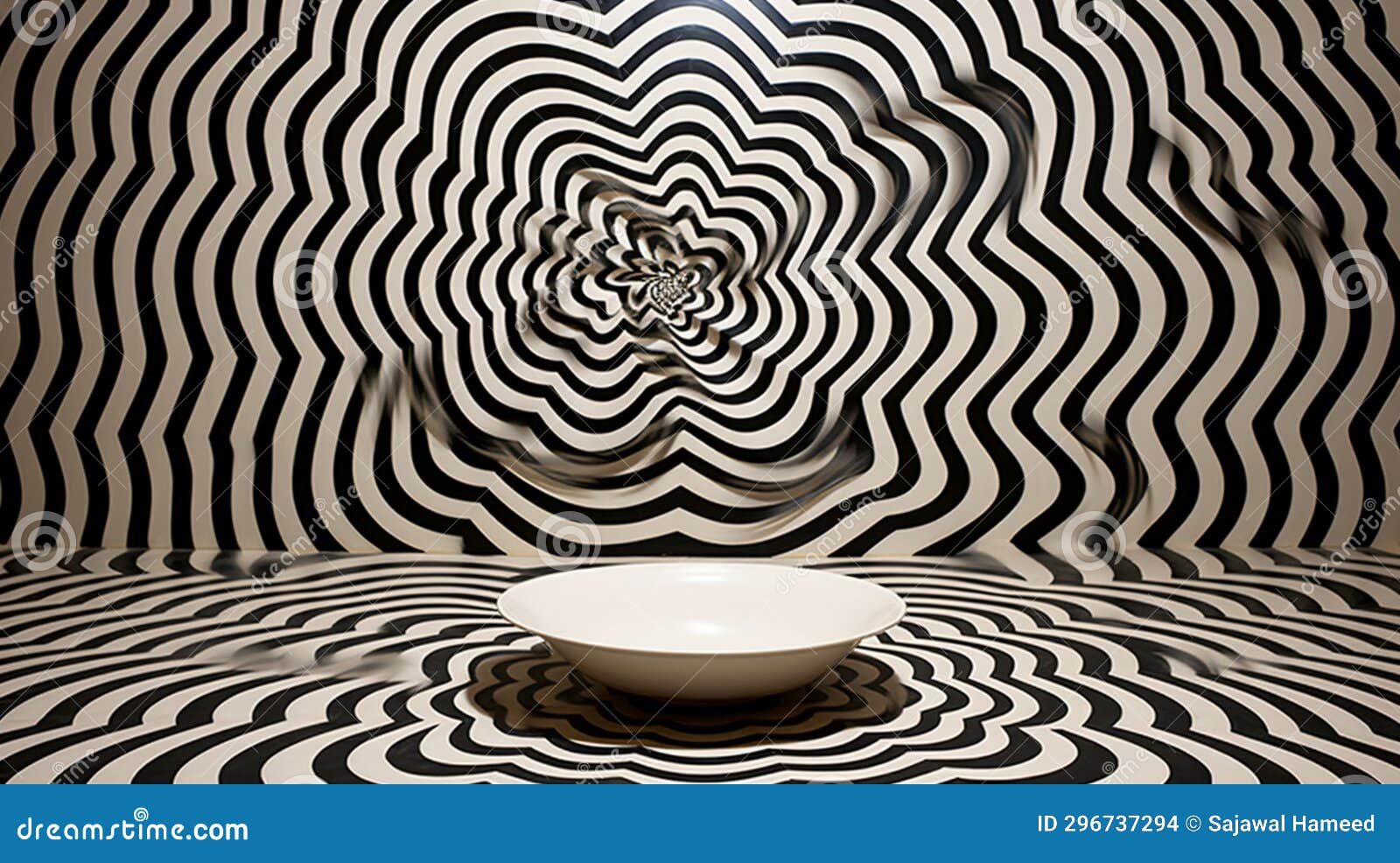 A Dynamic, Optical Illusion Pattern that Appears To Shift and Move ...