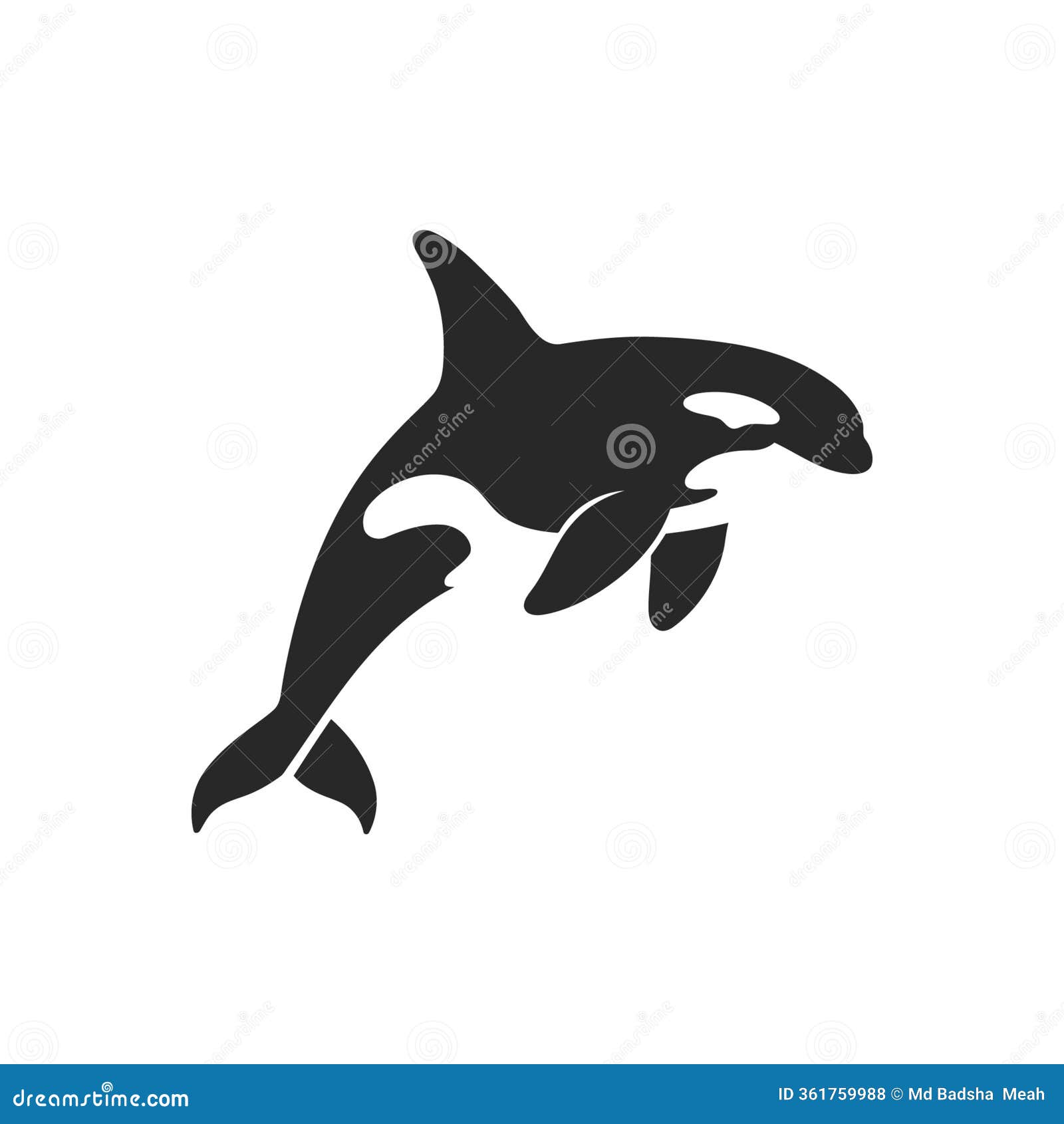 Dynamic Orca Icon stock vector. Illustration of orca - 361759988
