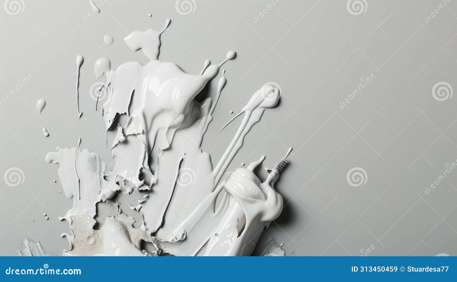 Dynamic Paint Splatter in Grayscale Stock Illustration - Illustration ...