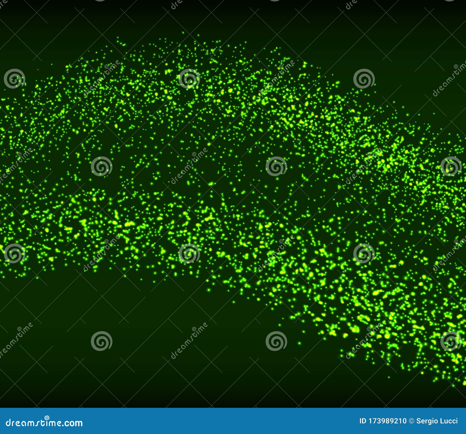 Dynamic Particles. Digital Flow. Smoke Wave Stock Illustration ...