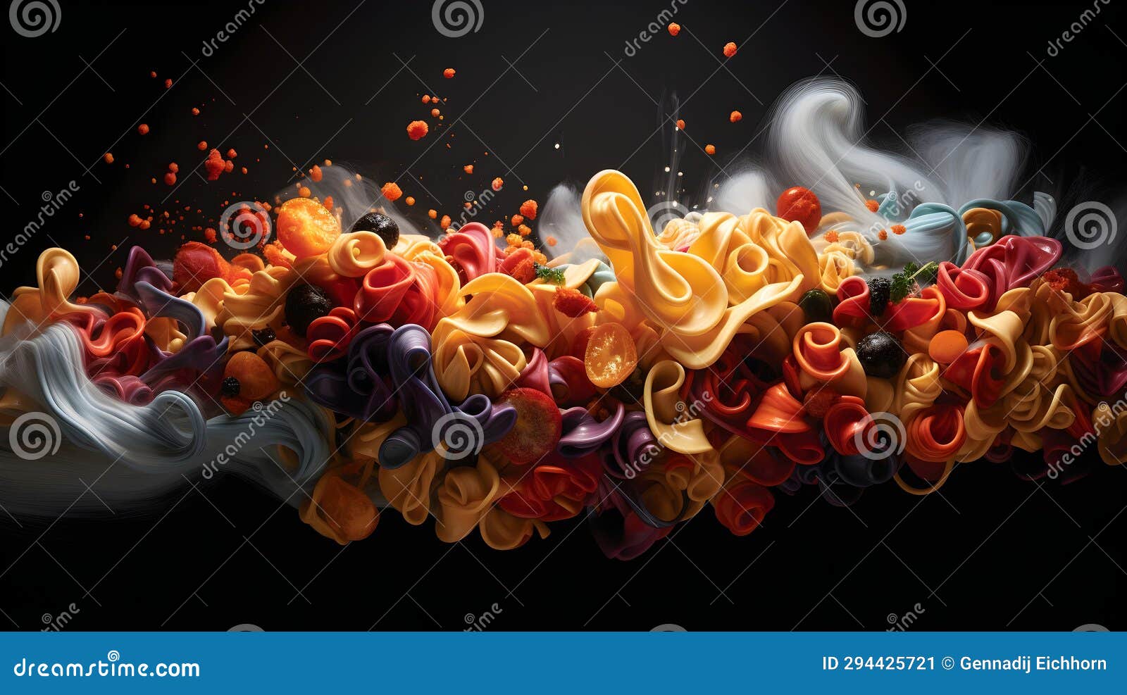 Dynamic Pasta Symphony: In A Dynamic Culinary Choreography, An Array Of ...