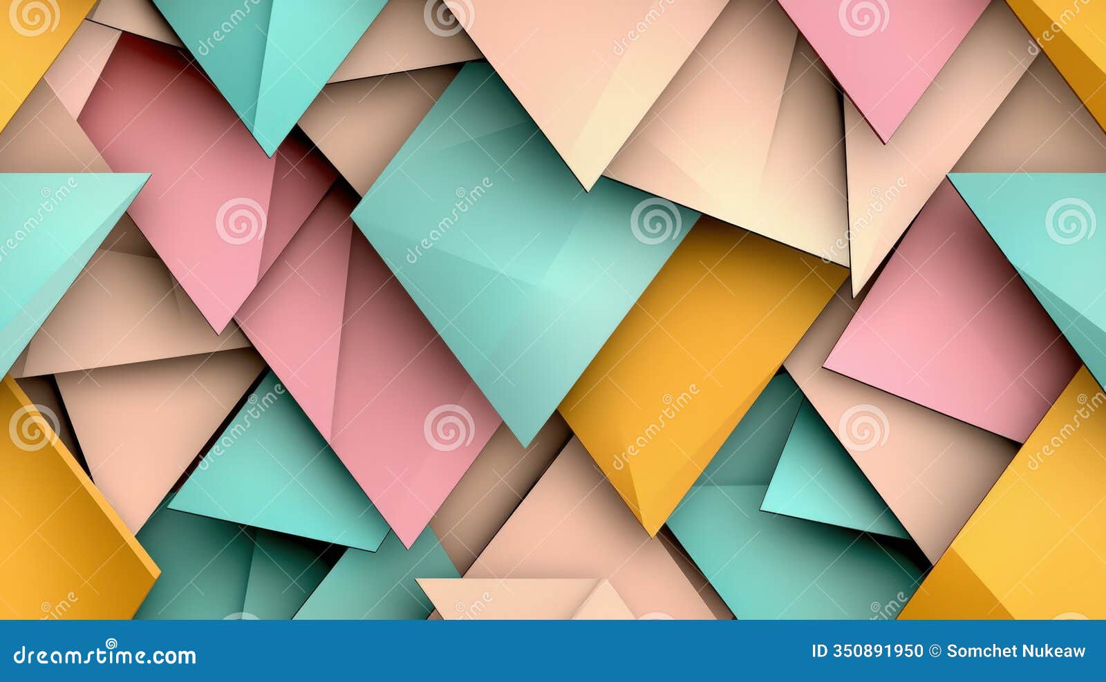 Dynamic Pastel Triangle Pattern Digital Art Design Modern Aesthetic ...