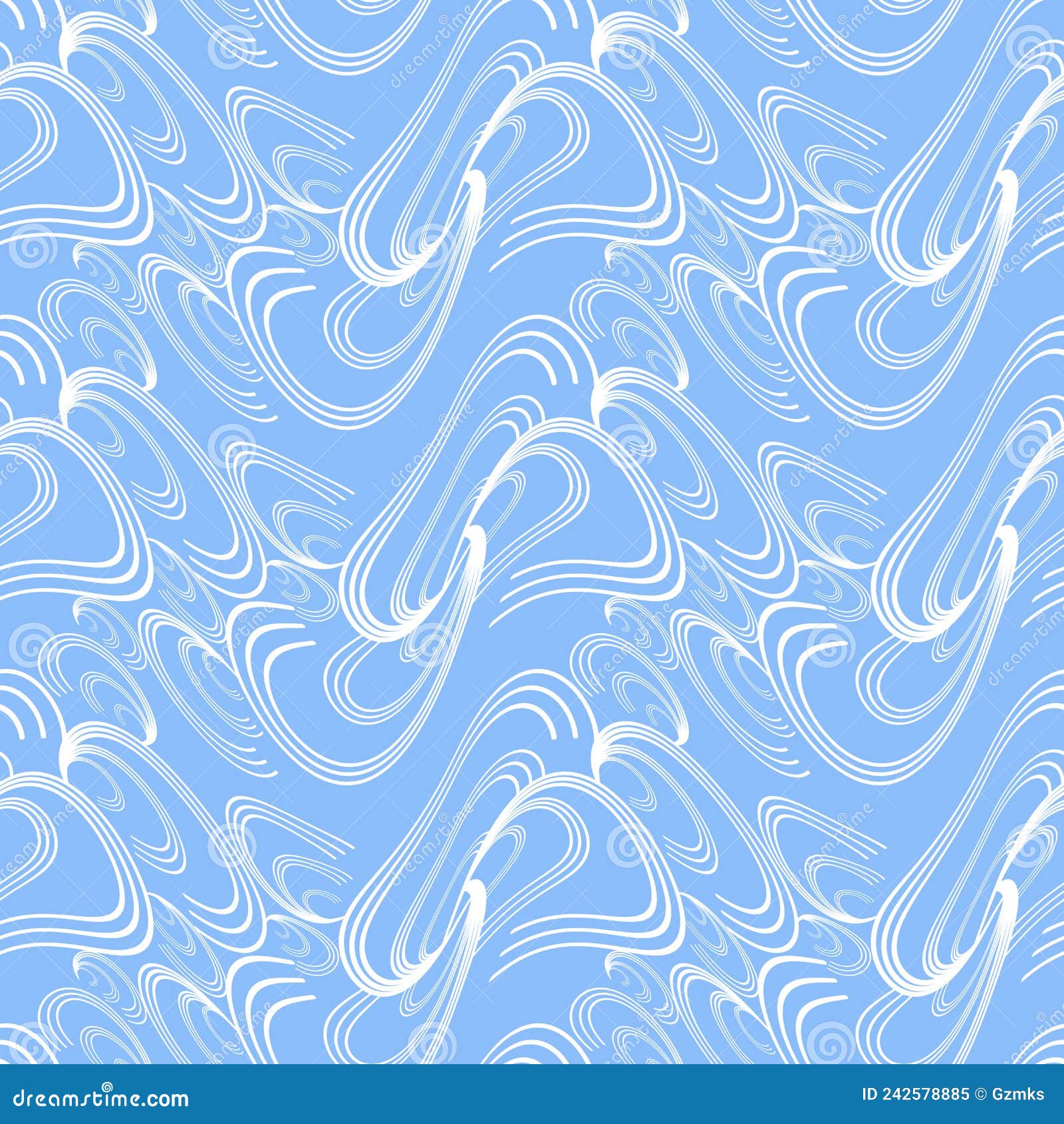 Dynamic Pattern on a Blue Background Stock Illustration - Illustration ...