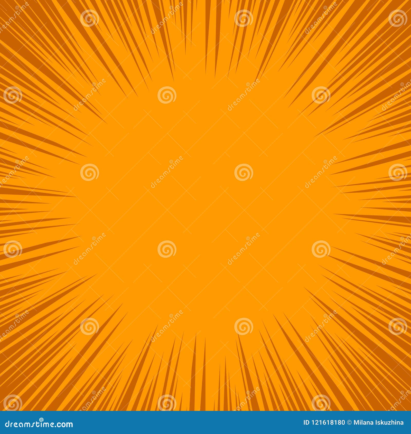 Dynamic Pattern in Orange Tones. Intensive Line Stock Vector ...