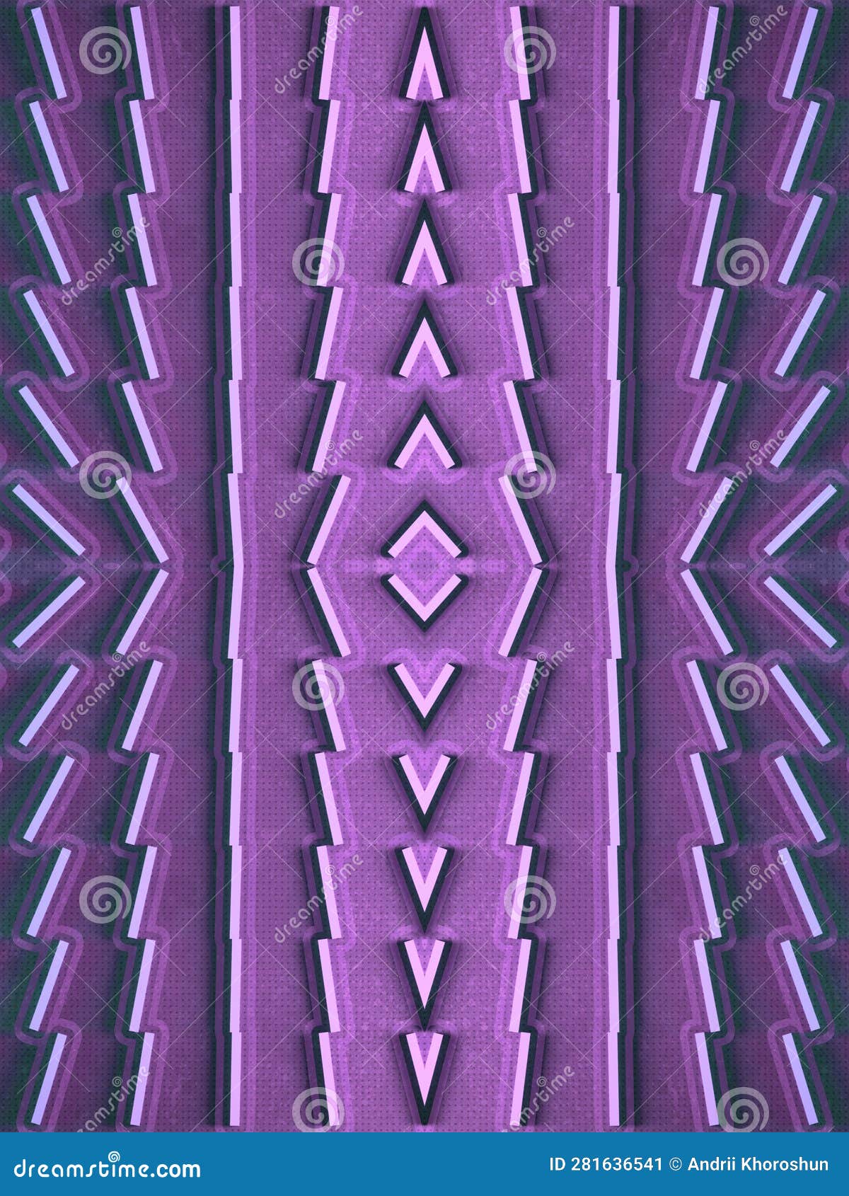 Dynamic Pattern Of Rectangular Shapes On An Old Concrete Surface. 3d ...