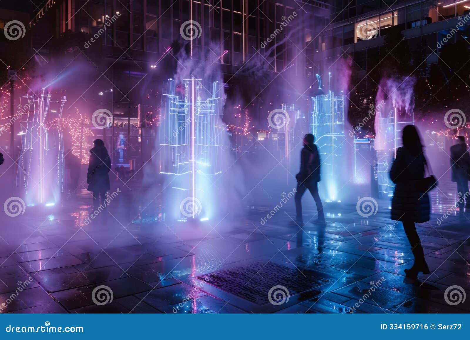 A Dynamic Performance Art Installation in an Urban Square Features ...