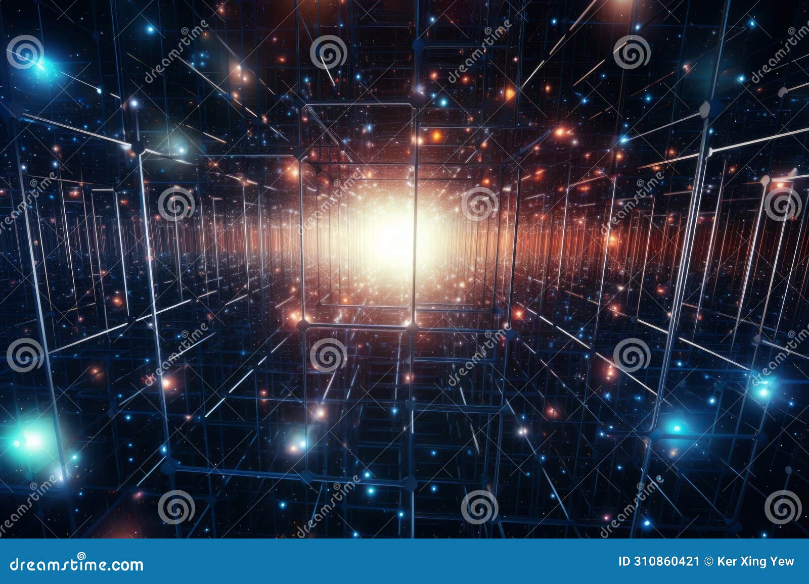 A Dynamic Photo of a 3D Grid Structure Expanding and Contracting in ...