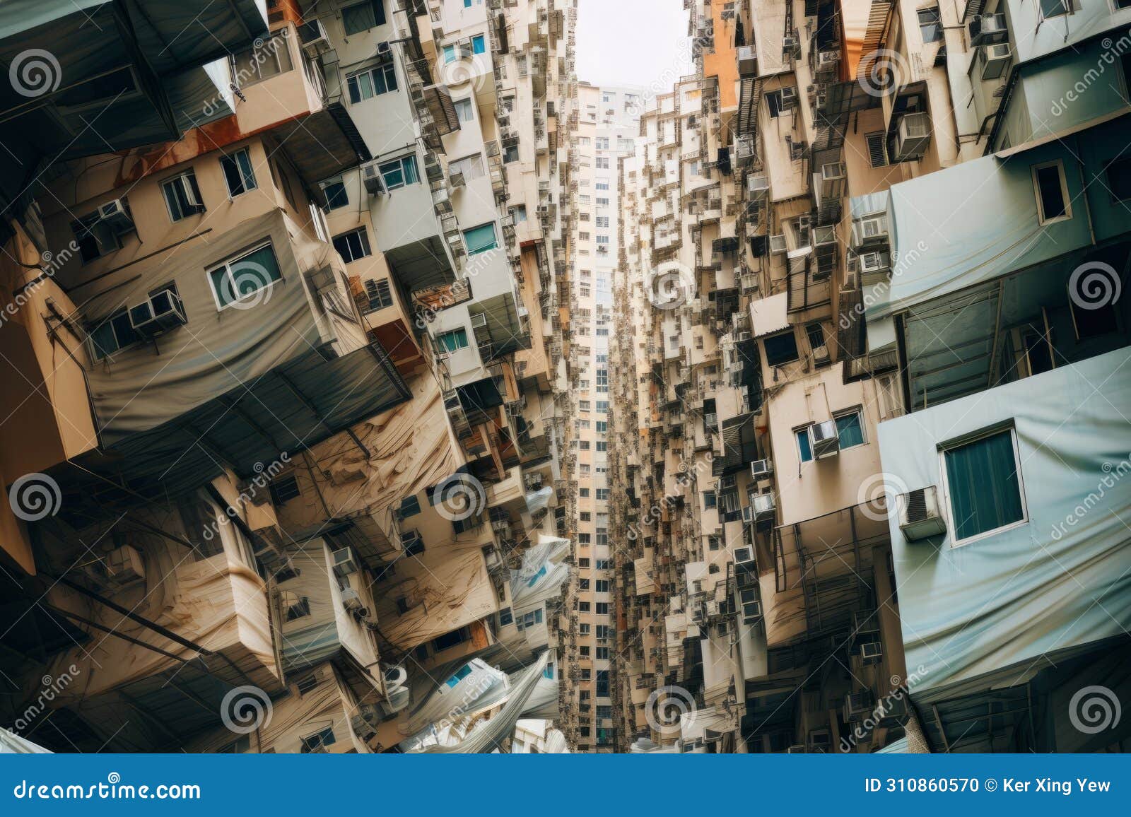 A Dynamic Photo of Distorted Building Facades, Warping the Cityscape ...