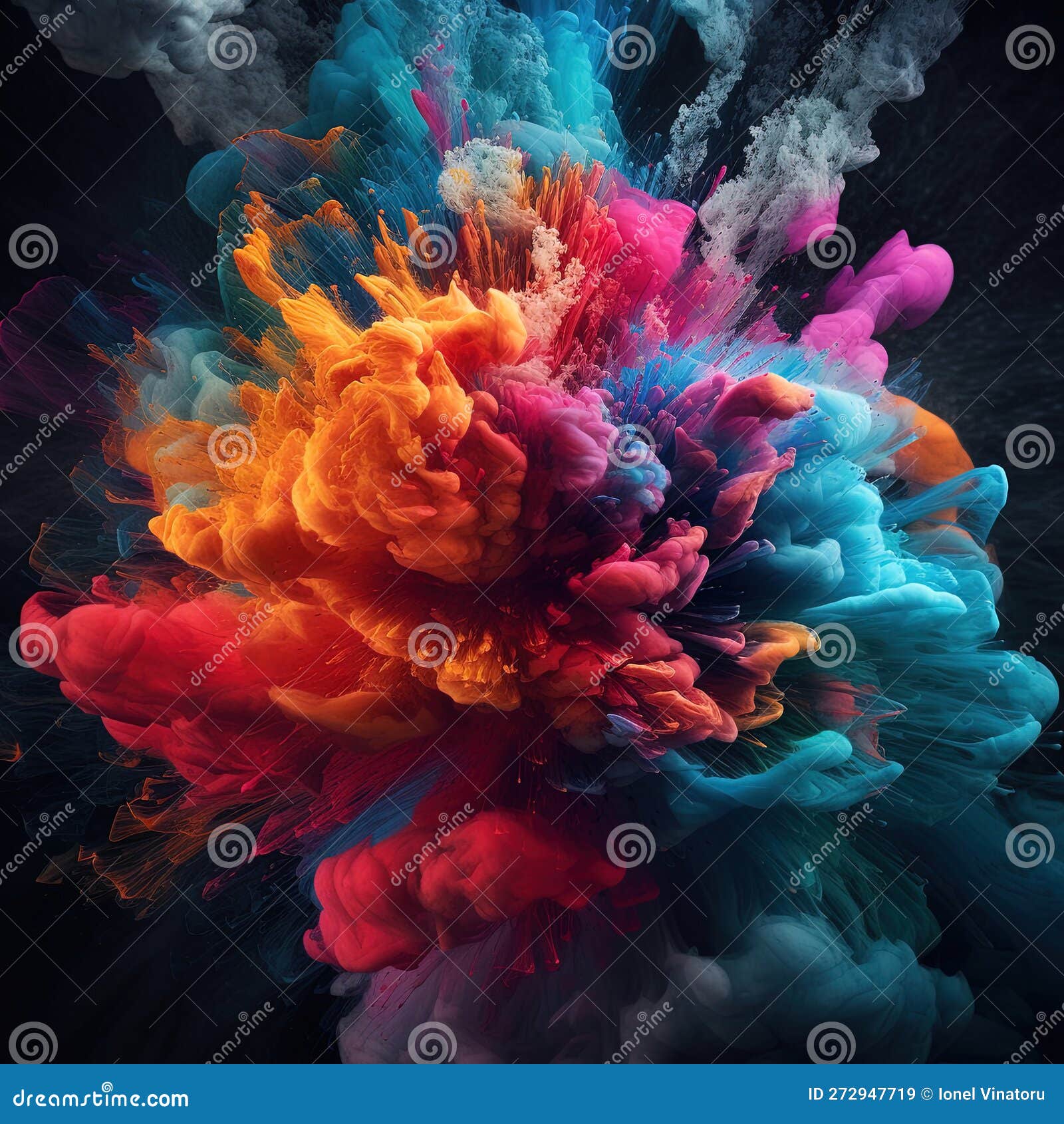 A Dynamic and Playful Design with Pops of Color Stock Illustration ...